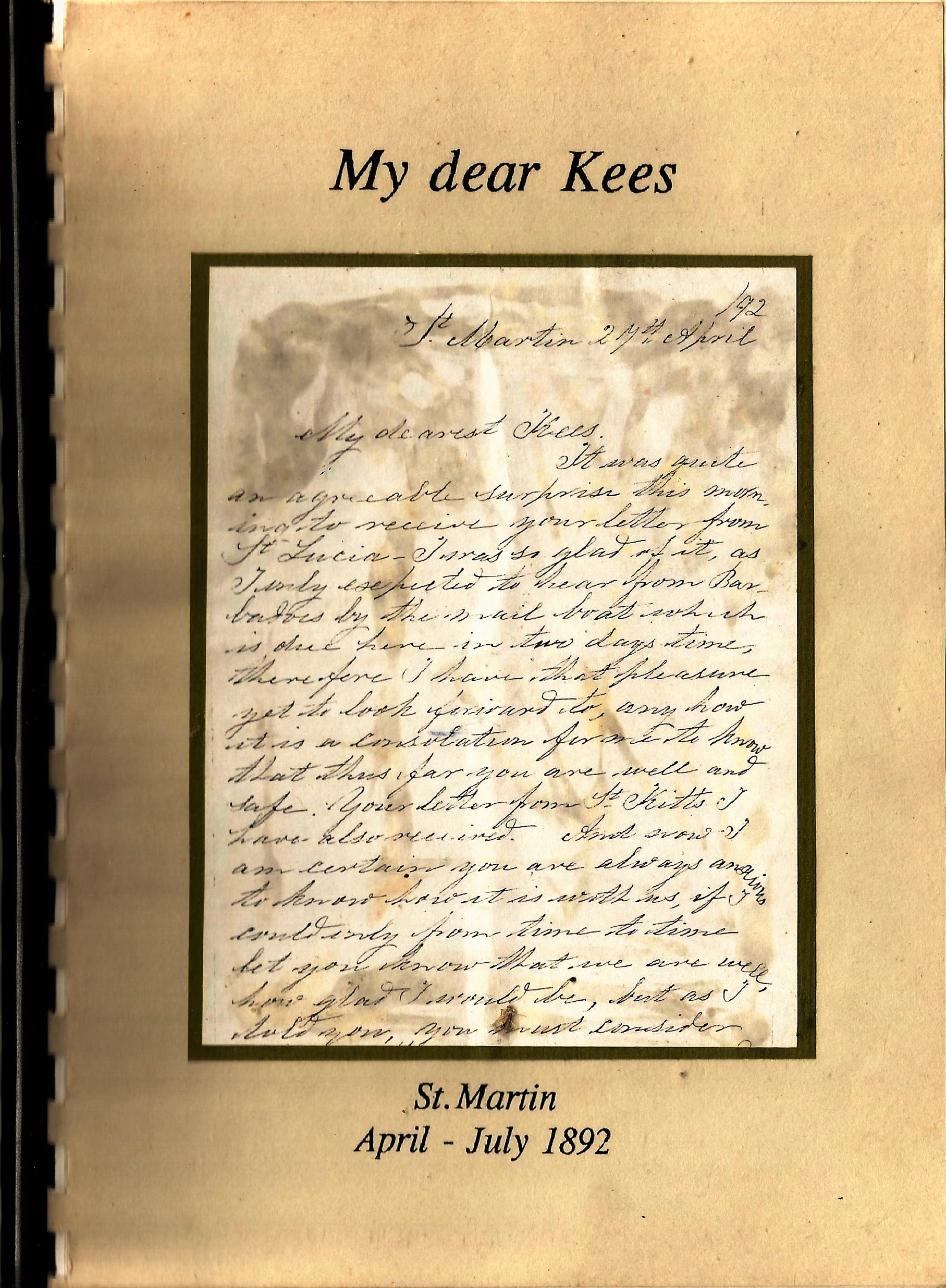 MY DEAR KEES – THE SABA ISLANDER